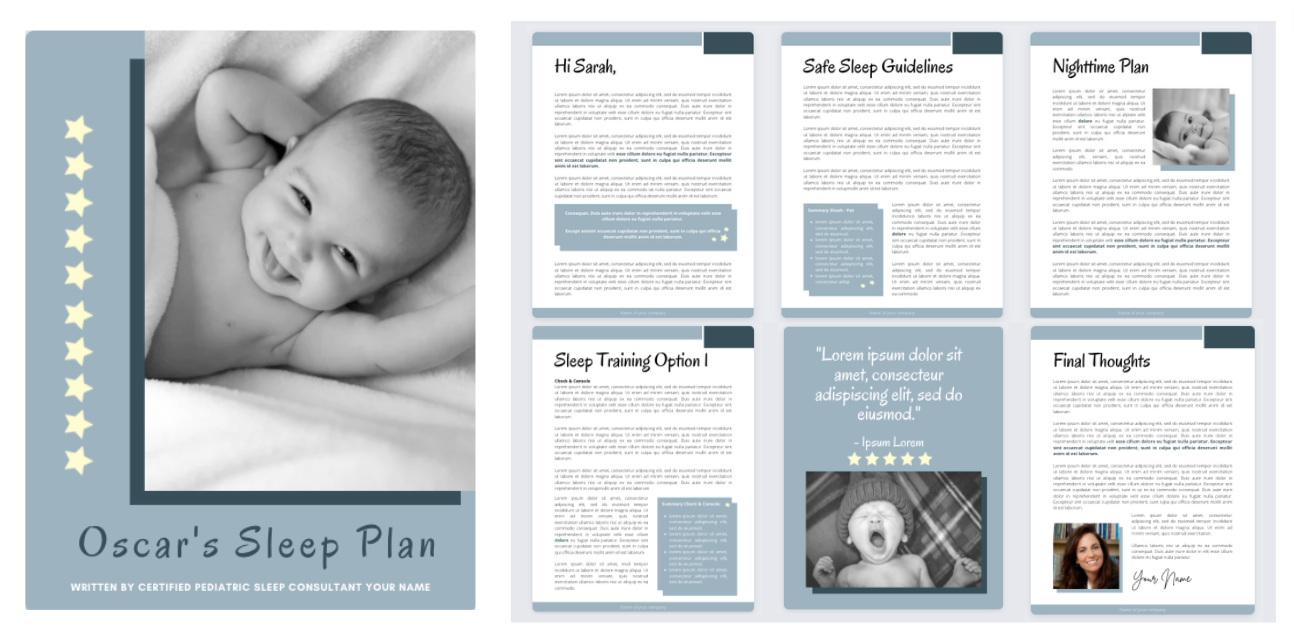 Oscar | Sleep Plan Template