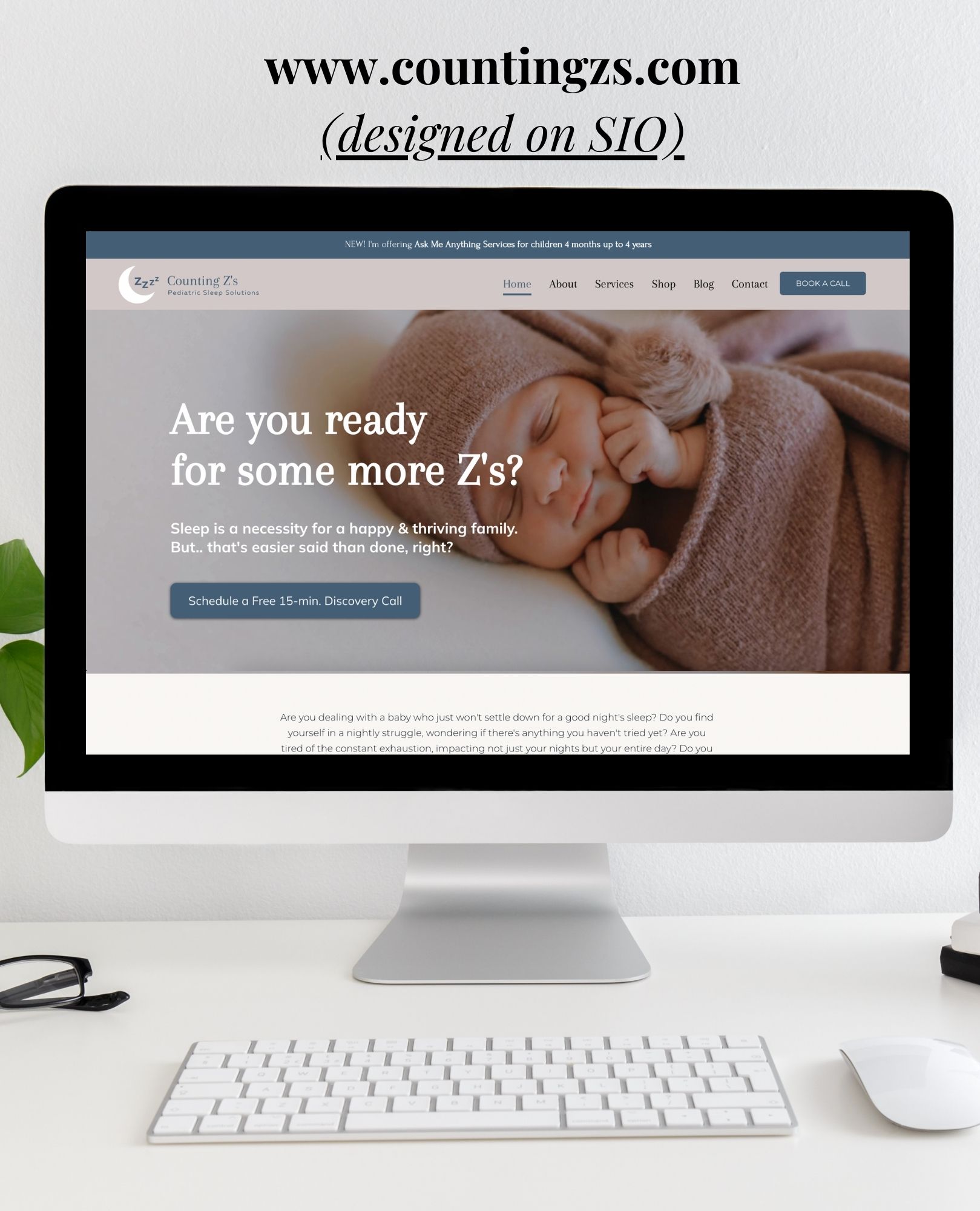 Sleep Consultant Website Design