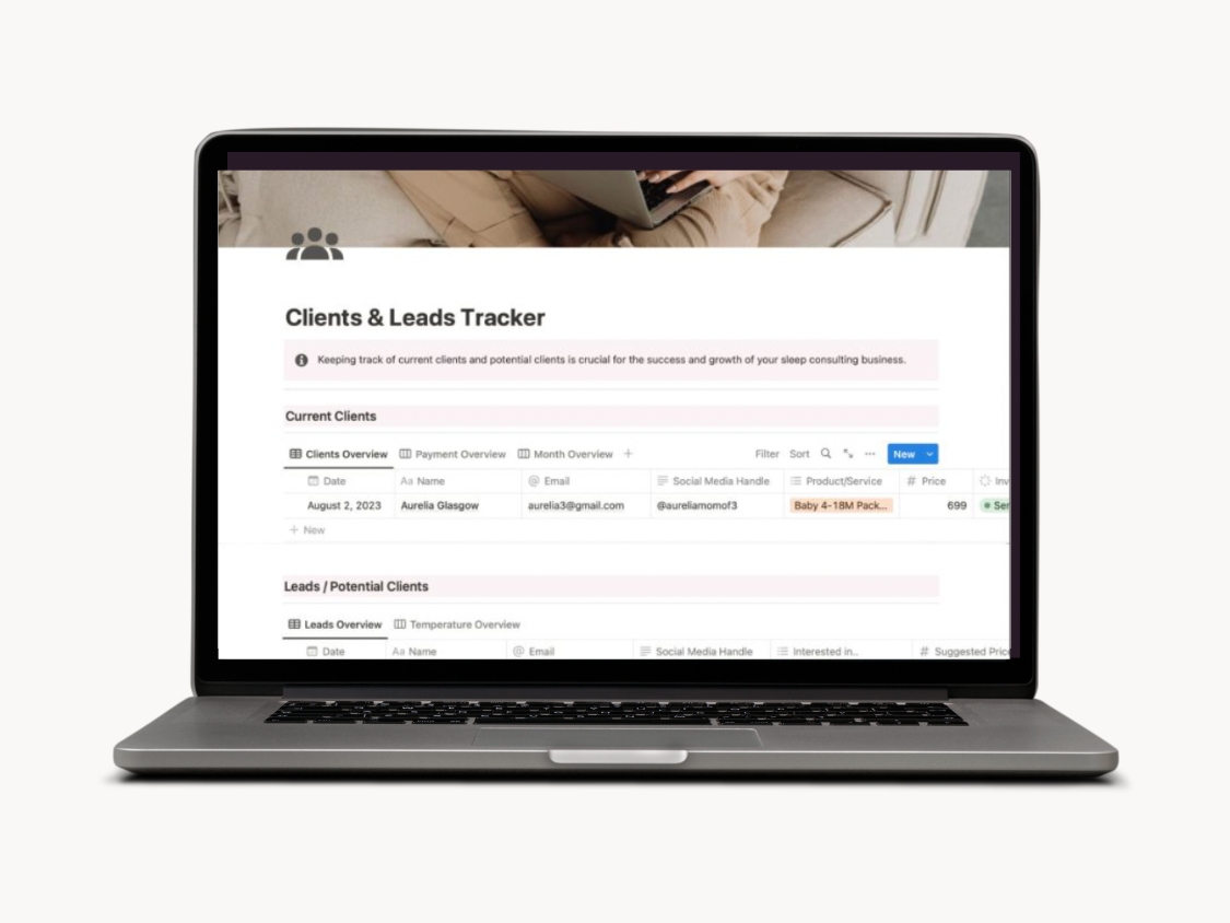 The Sleep Consultant Template Shop