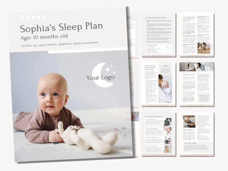 Sleep Plan Template for Sleep Consultants