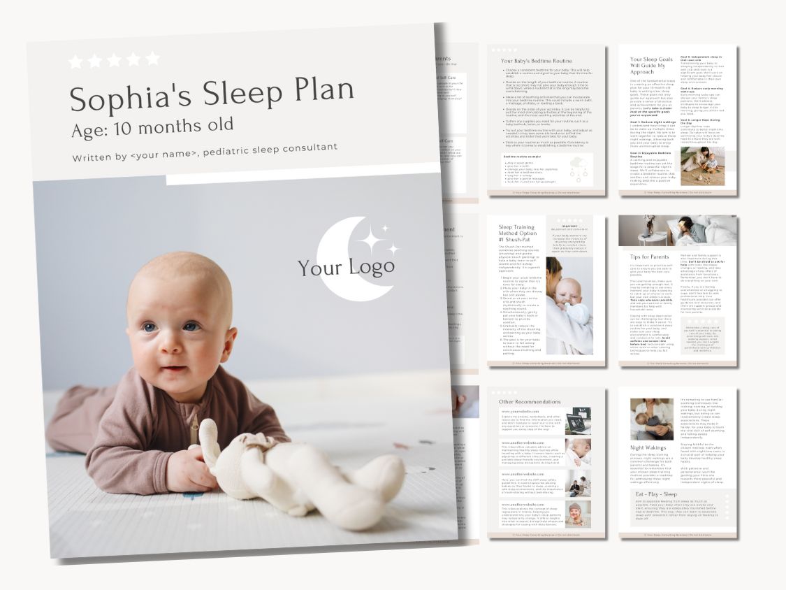 Sleep Plan Template for Sleep Consultants