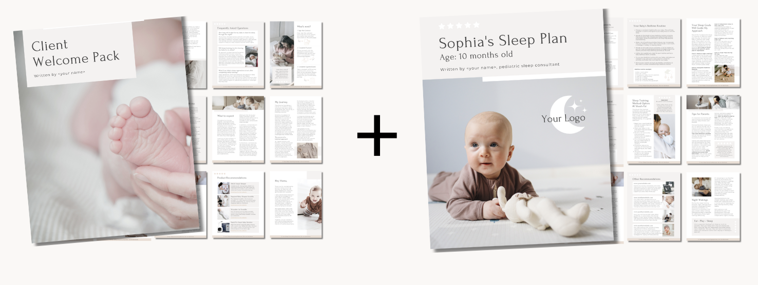 Checkout Welcome Pack + Sleep Plan - Sleep Consultant Design