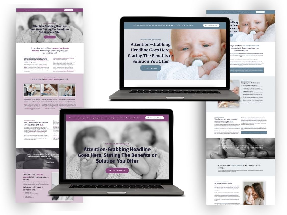 Branding for Sleep Consultants - Sleep Consultant Design